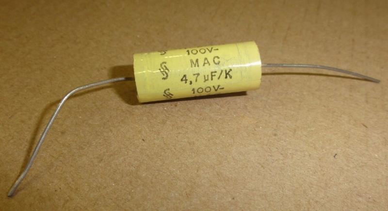 Capacitor Poliester 4m7 X 100v Axial Kit C10pçs - Siemens - Capacitor ...