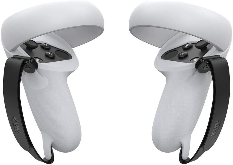 Capas de controle Kiwi para Oculus Quest 2 (Preto e branco, 1 par ...