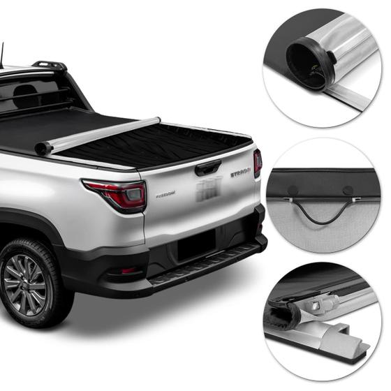Capota Marítima Fiat Strada Endurance Freedom 2021 2022 2023 Cabine Simples Sem Estepe Trek ...