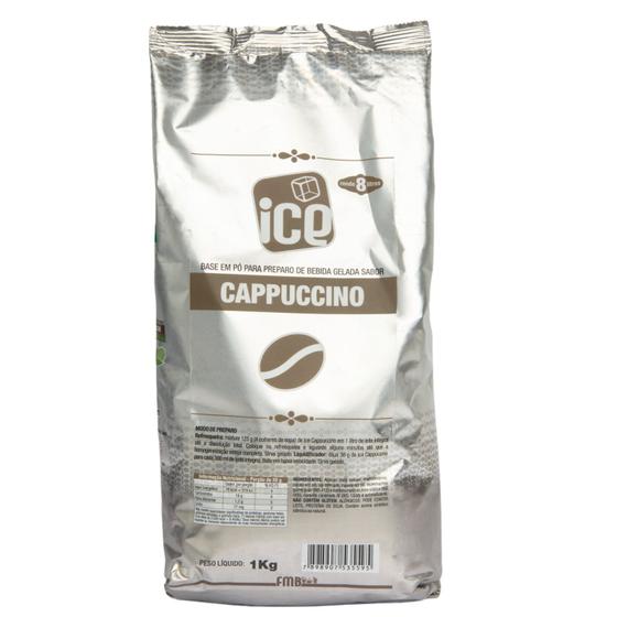 Cappuccino Gelado Preparado Soluvel Frappe Iced Coffee 1kg - FMB - Cappuccino - Magazine Luiza