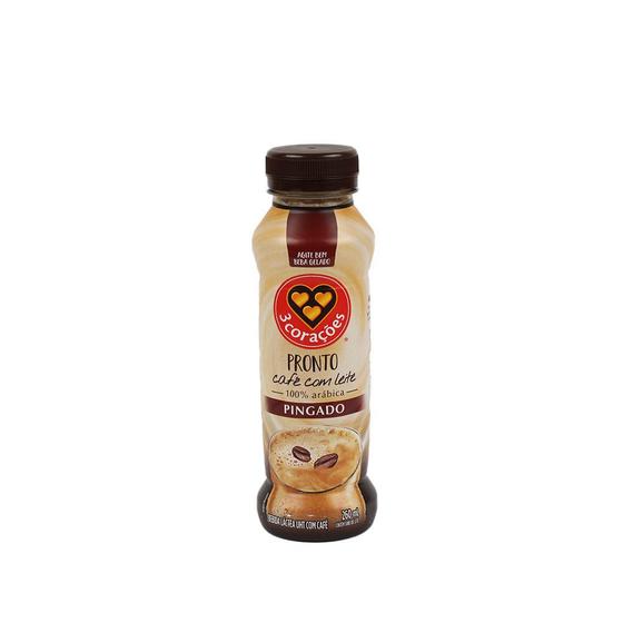 Cappuccino Pronto Café com Leite Pingado 3 Corações 260ml - Cappuccino ...
