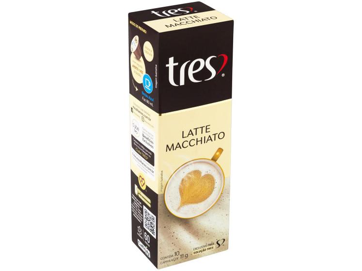 Cápsula Café Com Leite Três Corações Latte Macchiato 10 Unid - 3 ...