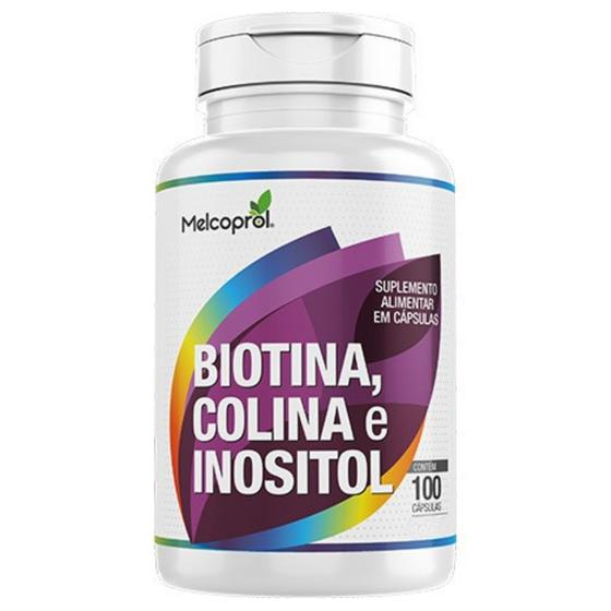 Cápsula De Biotina, Colina E Inositol 100 Cápsulas Melcoprol - GRUPO ...