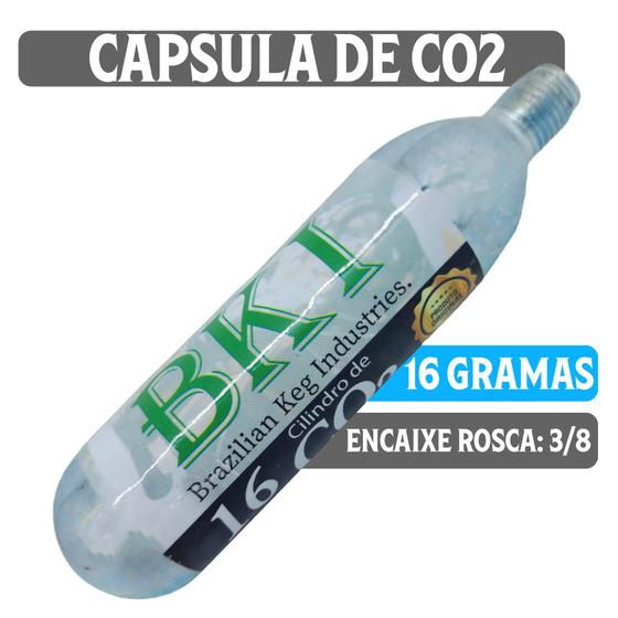 Capsula de CO2 Descartável - 16 Gramas c/ rosca - BKI - BKI - Brazilian ...