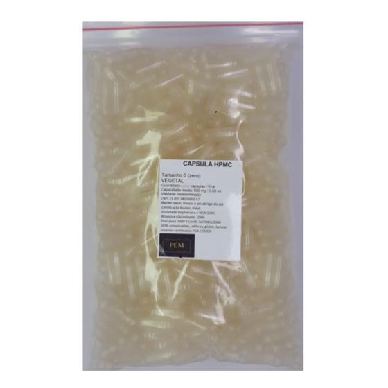 Cápsula Vegetal Vegana 20000 Unidades Vazias n0 500mg - pem cosméticos ...