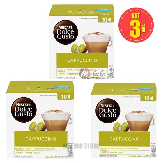 Cápsulas Dolce Gusto Cappuccino Kit 3 Caixas - Nestle - Cápsula de ...