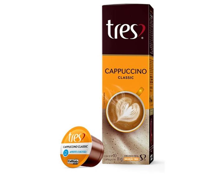 Cápsulas Três Corações Cappuccino Classic - Cappuccino - Magazine Luiza