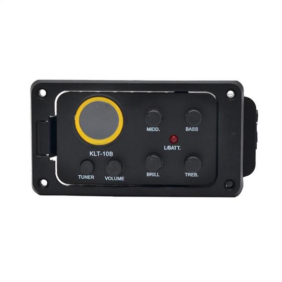 Captador Pre Amplificador Equalizador 4 Bandas Para Violão - KLT ...