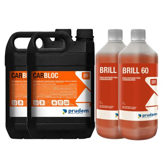 Carbloc Descarbonizante + Brill 60 Restaurador Carburador 1L - Prudem ...