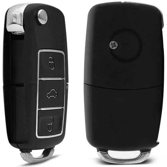 Carcaça Chave Canivete Volkswagen Fox Saveiro Golf Gol Up Passat Jetta ...