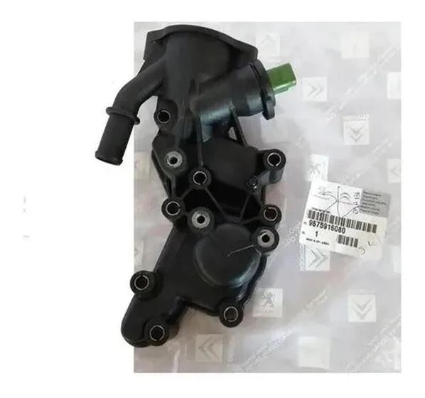 Carcaça Válvula Termostática C3 208 1.5 8v 9675916080 Novo Original ...