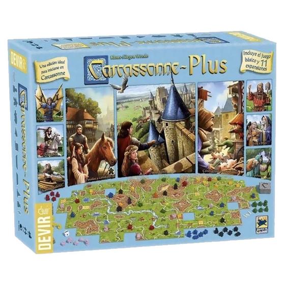 Carcassonne Plus Jogo Base + 11 expansões de Jogo de Tabuleiro Devir - Jogos de Tabuleiro ...