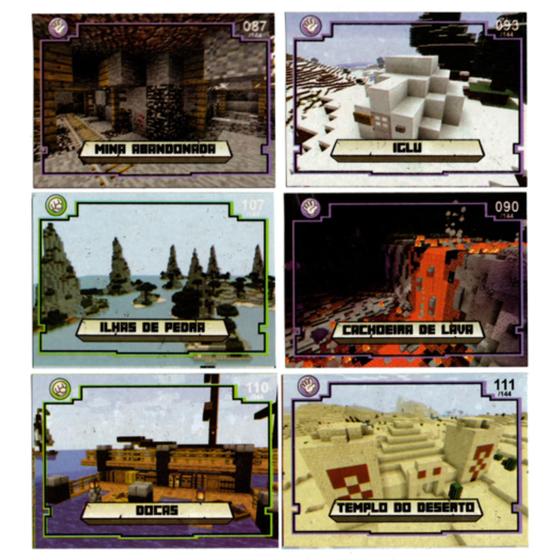 Card MINECRAFT - Kit 400 Cartinhas Minecfaft Cards Minecfaft Card Game ...