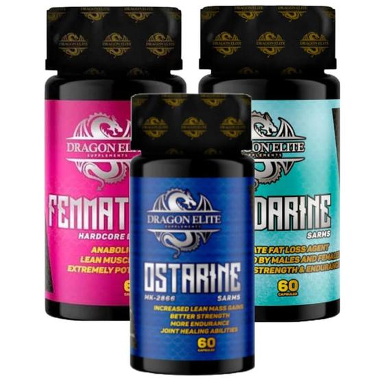 Cardarin + fematropin + ostarin dragon elite - Kit de Suplementos ...
