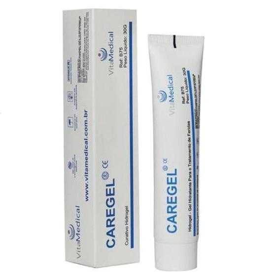 Caregel Hidrogel Para tratamento de Feridas Escaras Úlceras Queimaduras ...