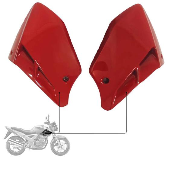 Carenagem Protetor Par Aba Do Tanque Cbx 250 Twister 2008 Vermelho