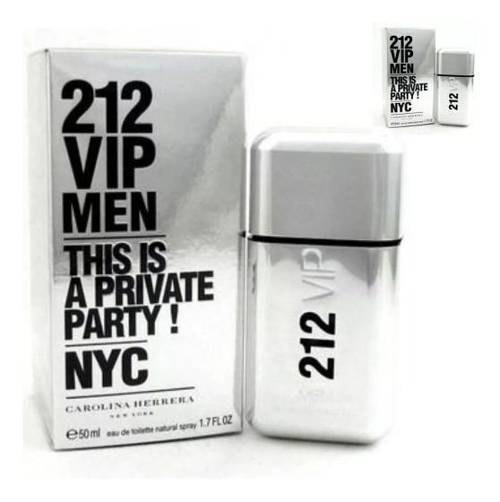 Carolina Herrera 212 Vip Men Edt 50ml - Perfume Masculino - Magazine Luiza