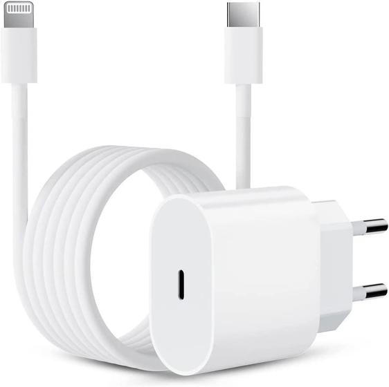 Carregador Compatível Para iPhone 11 12 13 14 Pro Max Usb-C 20W ...