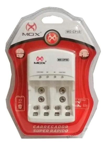 Carregador De Pilha AA AAA 9V Mox CP-50 Bivolt Automatico Sem Pilhas - Carregador de Pilha ...