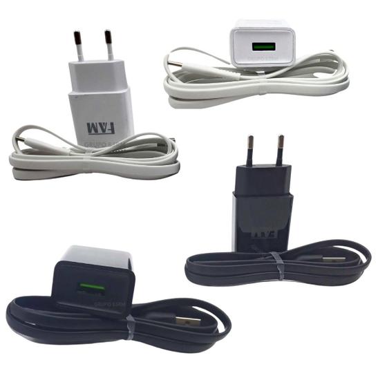Carregador Fonte Anatel Usb De Celular Com Fio Tipo C Padrão - FAM ...