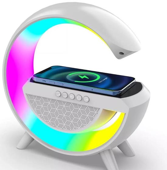 Carregador Indução Luminária Led Caixa Som G Speaker Booglee - Caixa de ...