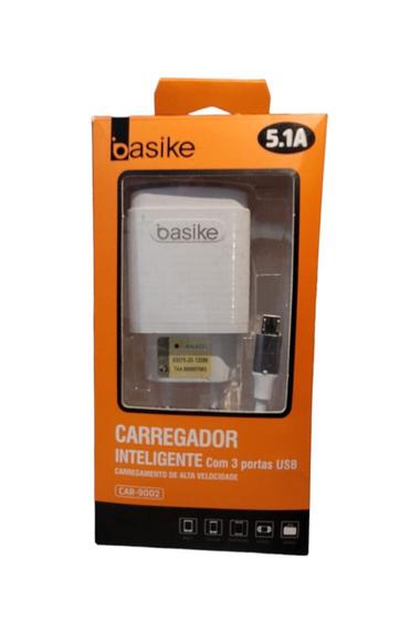 Carregador inteligente 5.1a basike 3portas usb - Carregador de Celular - Magazine Luiza