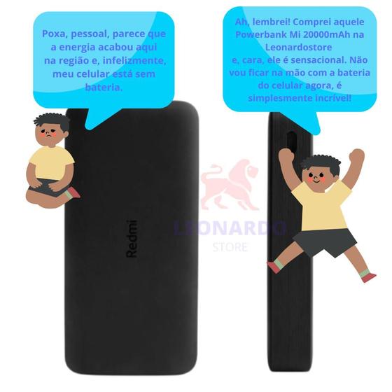 Carregador Mi Power Bank 20000mAh Energia constante para os ...