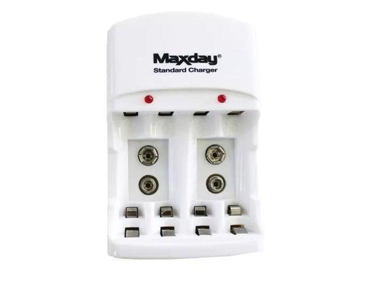 Carregador Pilha E Bateria 9v Pilha Palito 110v 220v A-612 MAXDAY - Carregador de Pilha ...