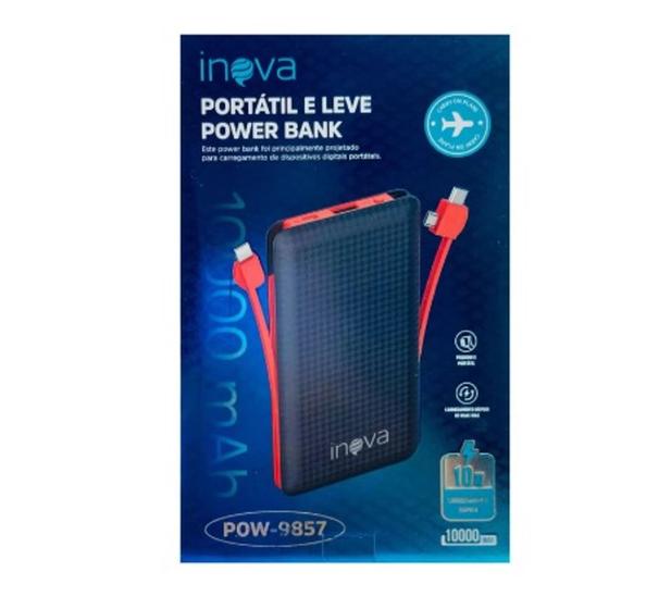 Carregador Portátil Turbo Power Bank 10000mah Original Inova 10W POW ...
