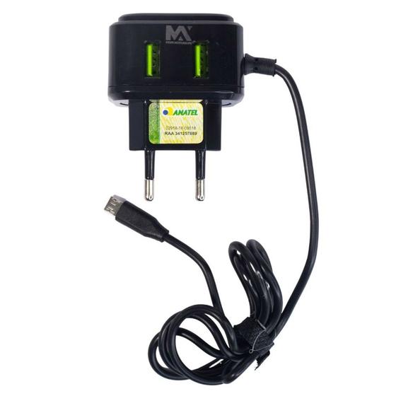 Carregador Rápido com Entrada V8 e 2 USB MAX-CAR112 - MaxMídia ...