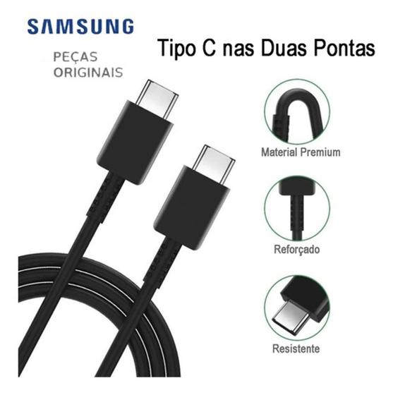 Carregador Samsung 45W Super Fast Charge+Cabo USB-C -Preto - Carregador de Celular - Magazine Luiza