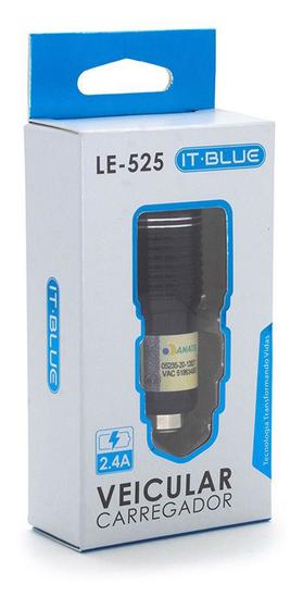 Carregador veicular celular 5v 2,4a - 12,5w - itblue le-525 - IT-BLUE - Carregador Veicular para ...