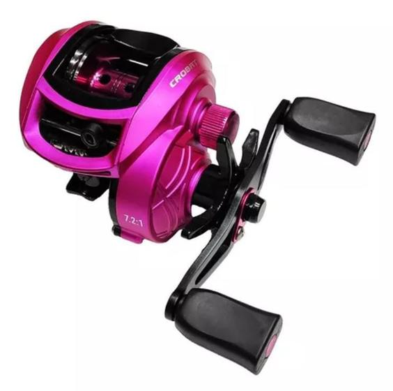 Carretilha de Pesca CROBAT 3+1 Rol Esquerda Rosa - Maruri - Carretilha ...