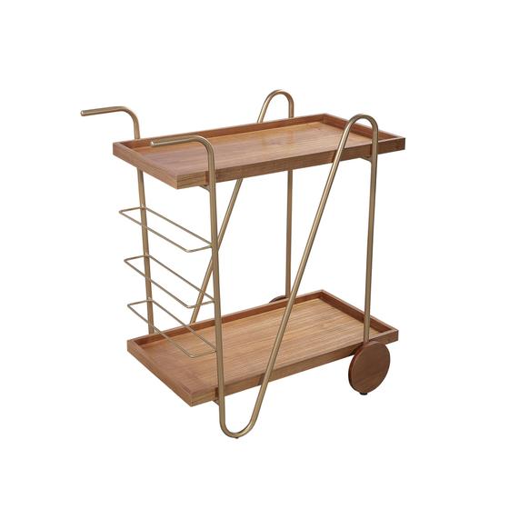 Carrinho Chá/Bar Com Rodas Móvel Para Decoração Bar Gourmet - Luka ...