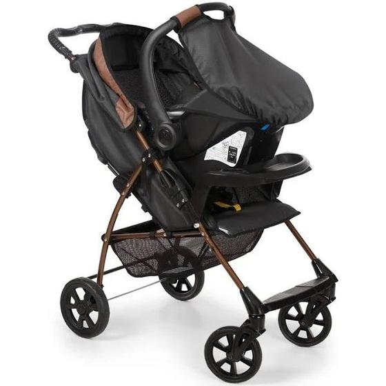 Carrinho de Bebe Galzerano Romano Travel SYSTEM Preto Cobre - Carrinho ...