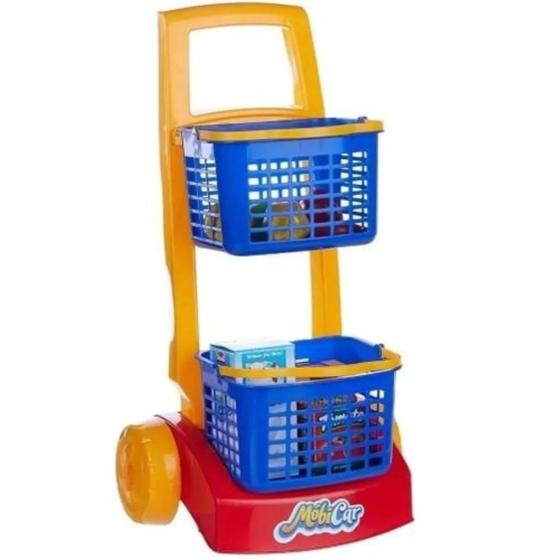 Carrinho De Compras Pequeno Mercadinho Móbi Car - Usual Brinquedos ...
