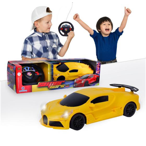 Carrinho De Controle Remoto Brinquedo Super Cars Polibrinq - Carrinho ...