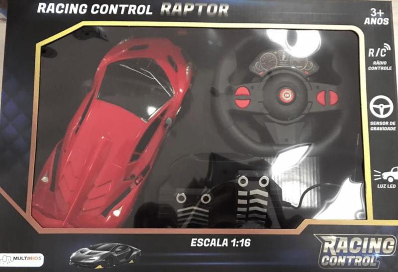 Carrinho De Controle Remoto Vermelho Racing Control Raptor - BR1336 ...