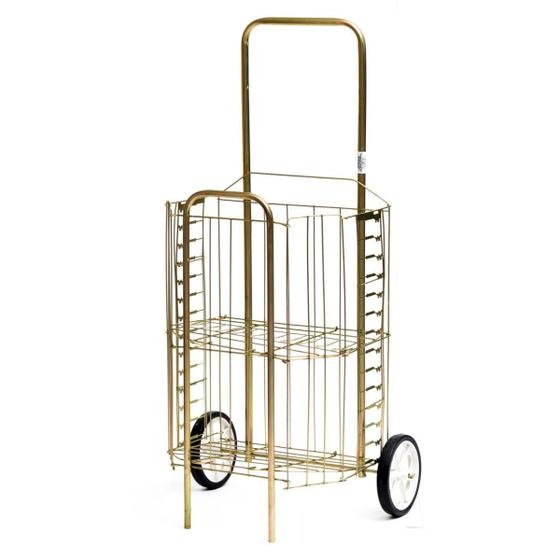 Carrinho de feira com rodas e cor dourada - ART.1000 Carrinho De Feira ...