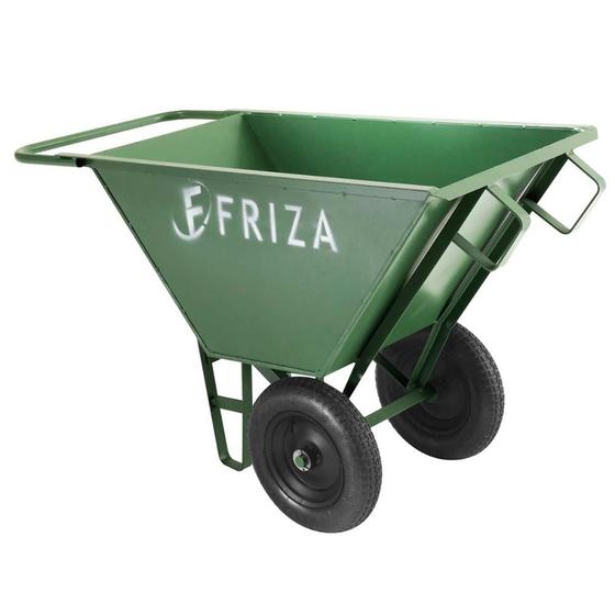 Carrinho de Mão Com Pneu Câmara Reforçado Girica Friza 140L - Carrinho ...