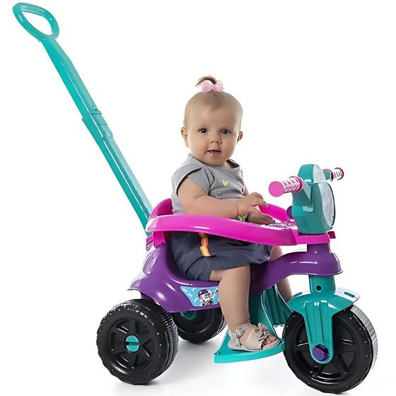 Carrinho de Passeio Infantil Kemotoca Triciclo Andador Bebê Didático ...