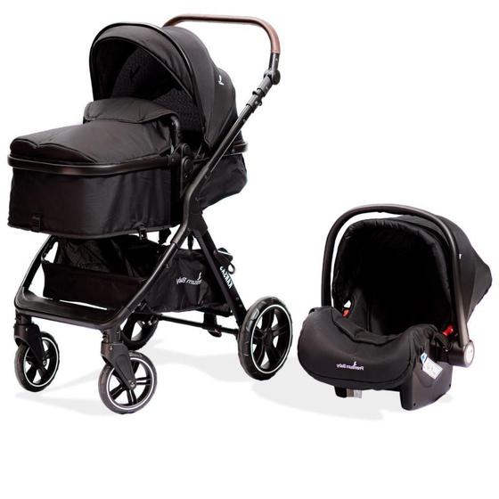 Carrinho E Bebê Conforto Kansas Preto - Premium Baby - Singular Baby ...