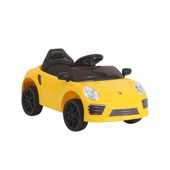 Carrinho Elétrico Infantil Amarelo 12V Voltímetro Luz Painel - Bangtoys ...