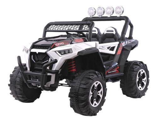 Carrinho Elétrico Infantil Quadriciclo Utv 4x4 2 Lugares 12v Cor Branco ...