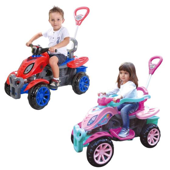 Carrinho Empurrador Infantil Passeio Menino Menina Presente Moto ...