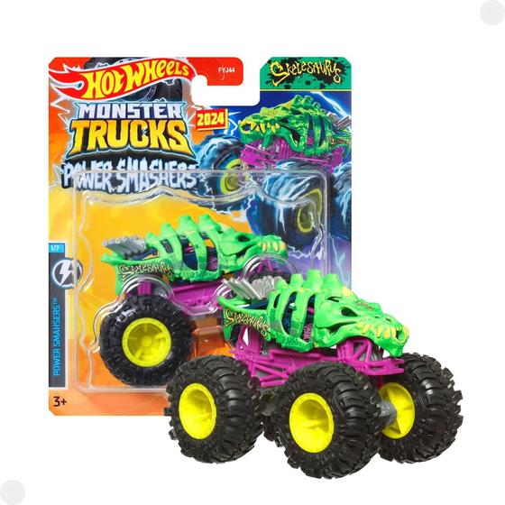 Carrinho Hot Wheels Monster Truck Skelesaurus HTM30 - Mattel - Carrinho ...