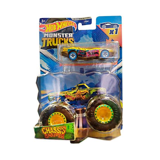 Carrinho Hot Wheels Monster Trucks Chassis Snapper HKM09 Mattel ...