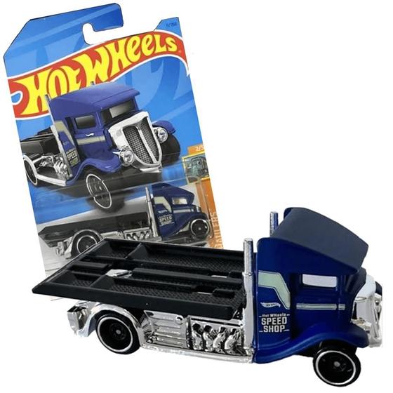 Carrinho Hotwheels Caminhão Fast Bed Hauler Azul HW Haulers - Mattel ...