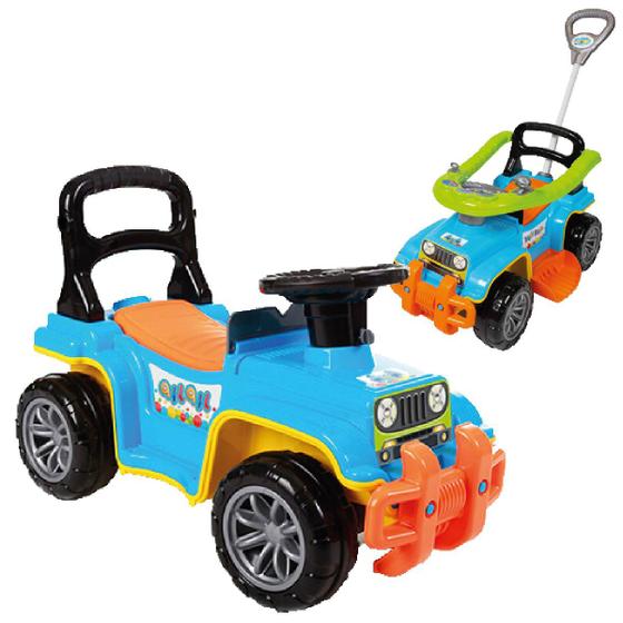 Carrinho Infantil de Empurrar Bebe Passeio Com Empurrador - COLORIDO ...