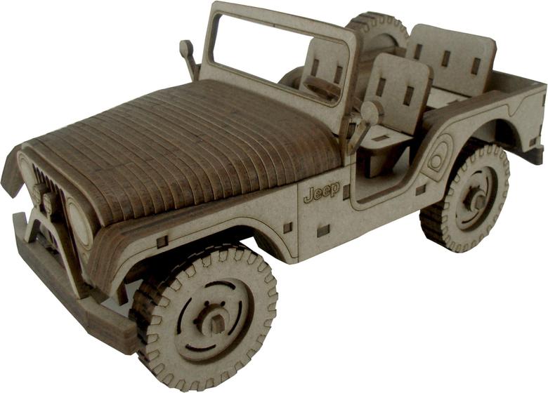Carrinho Jipe Willys - Carro Mdf 3D - Loja Das Facas - Carrinho de ...